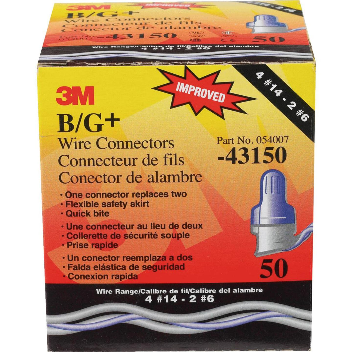 3M Performance Plus Large Wire Connector (50-Pack) - Albany, KY ...